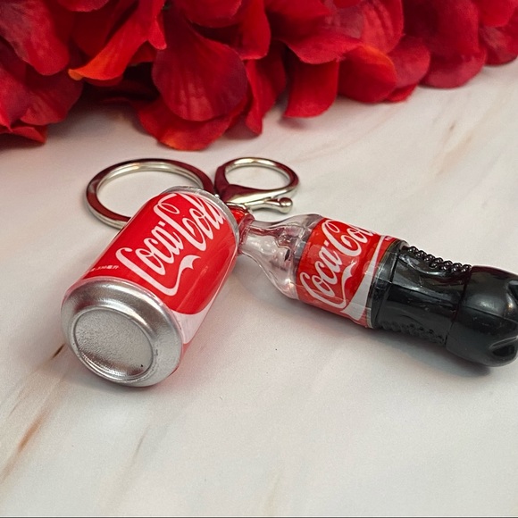 Accessories | Coca Cola Bottle And Can Keychain Charm | Poshmark